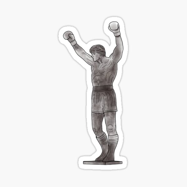 "Rocky Statue Watercolor" Sticker for Sale by eprushandesign | Redbubble
