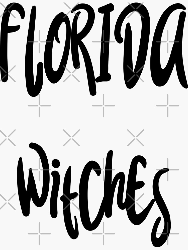 "Florida Witches Stickers " Sticker for Sale by OldTreePrintSho | Redbubble