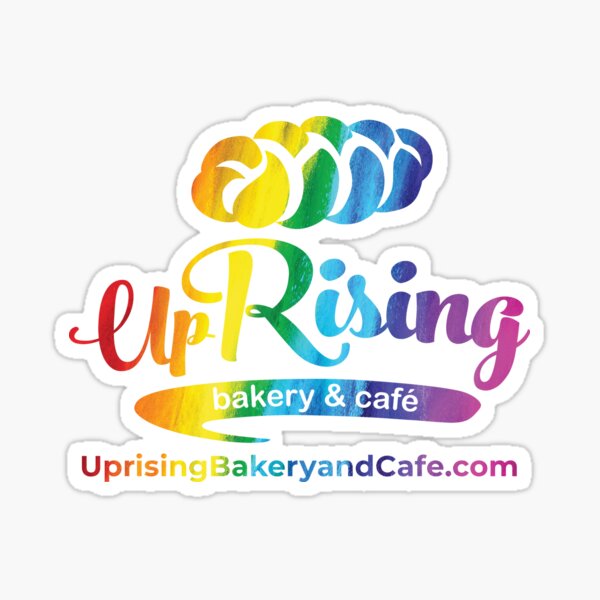 "Uprising Logo with Rainbow Fill" Sticker for Sale by siraCreate ...