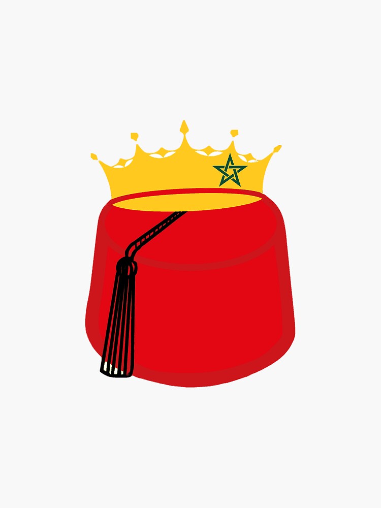 "Moroccan Tarbouch " Sticker for Sale by niamatollah | Redbubble