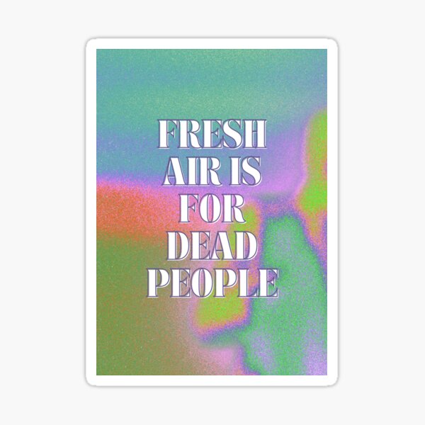 "Fresh air" Sticker for Sale by BelleSutcliffe | Redbubble