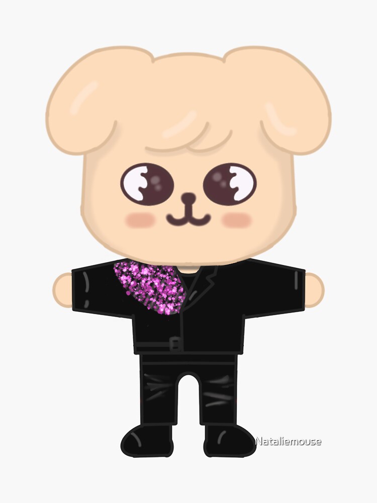 "PuppyM maniac" Sticker for Sale by Nataliemouse | Redbubble