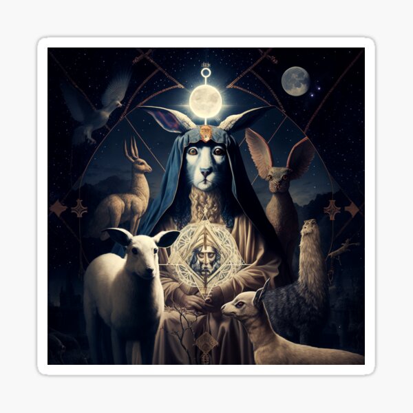 "The Conjuring Of Mystical Beasts. No. 3" Sticker for Sale by AIOCCULT ...