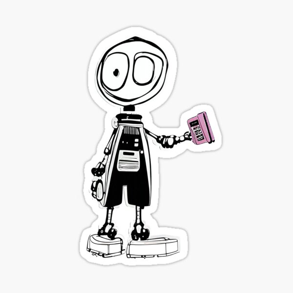 "Robit" Sticker for Sale by Nellisstadia | Redbubble