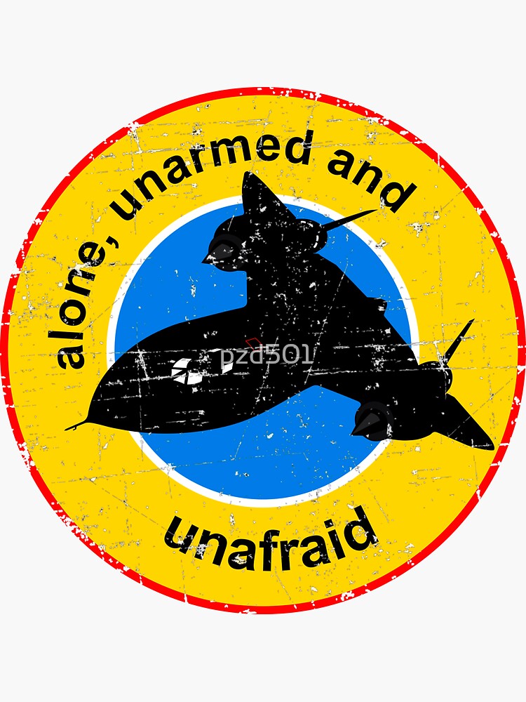 "USAF - SR-71 Blackbird - Alone, Unarmed and Unafraid - Grunge Style ...