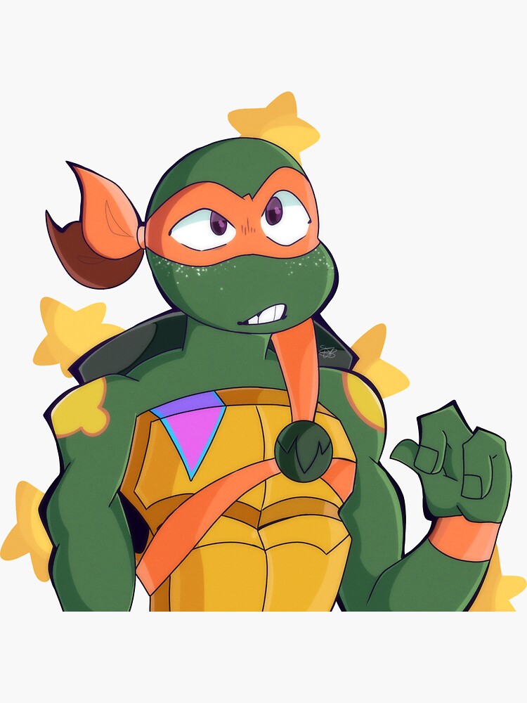 "Mikey! Rottmnt " Sticker for Sale by Classycafefreak | Redbubble