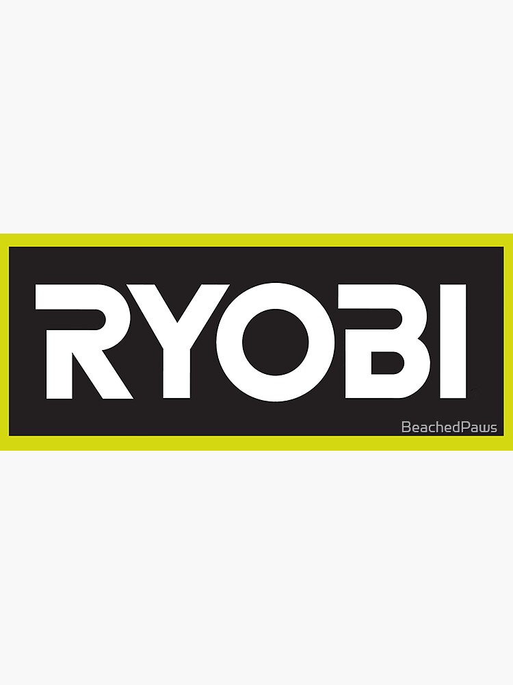 "Ryobi" Sticker for Sale by BeachedPaws | Redbubble