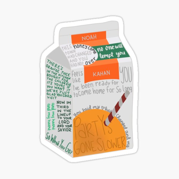 "Orange Juice" Sticker for Sale by ssbymiranda | Redbubble