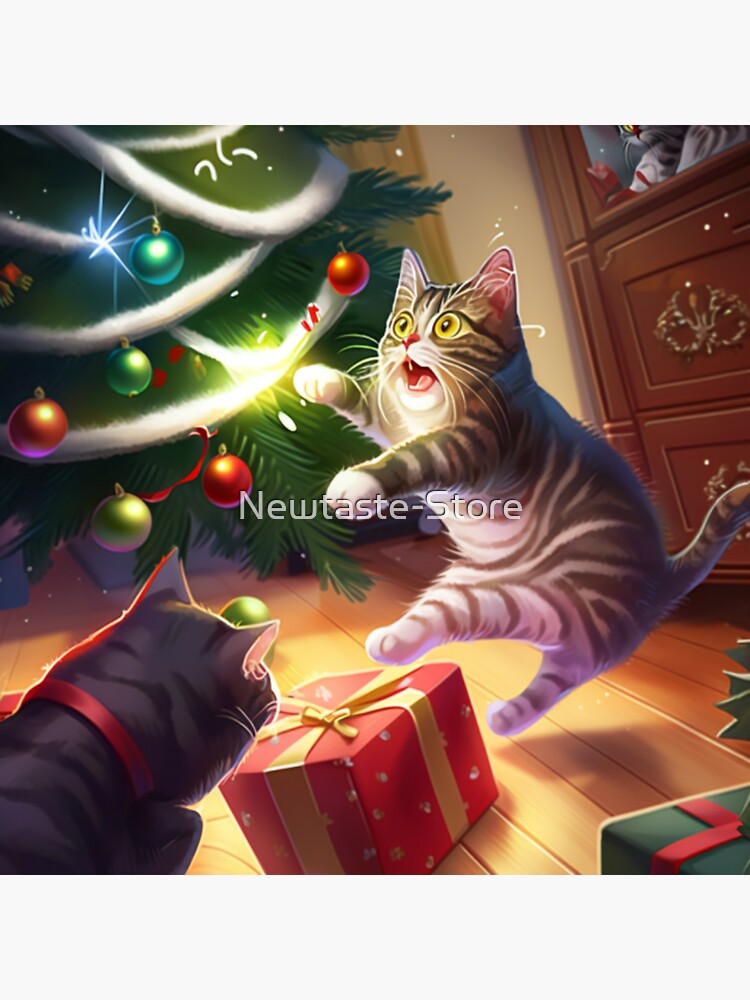 "That's my gift! Meow!" Sticker for Sale by Newtaste-Store | Redbubble