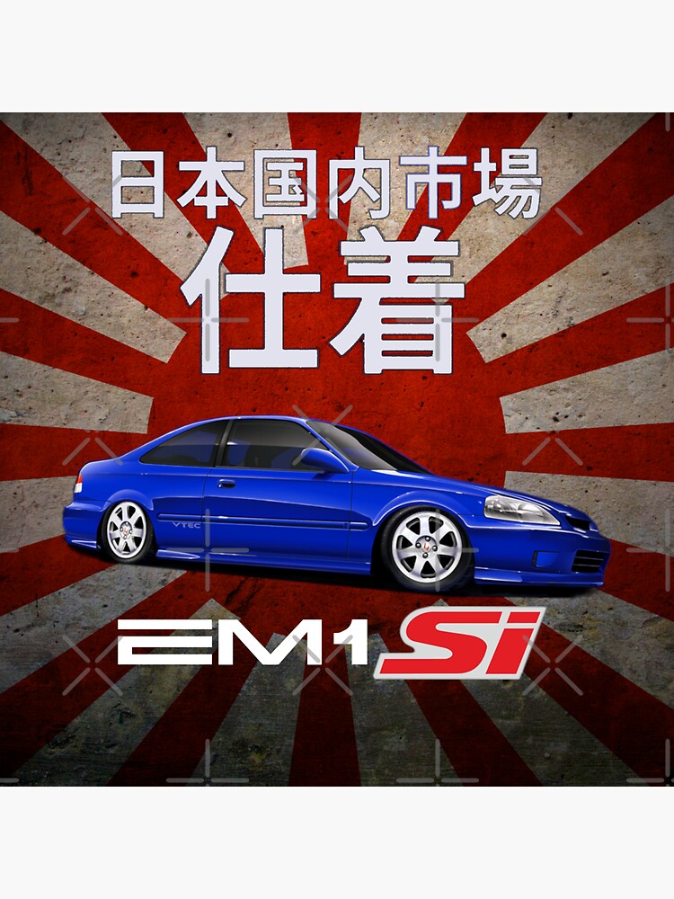 "JDM LIVERY EM1 SI DESIGN" Sticker for Sale by jdmlivery | Redbubble