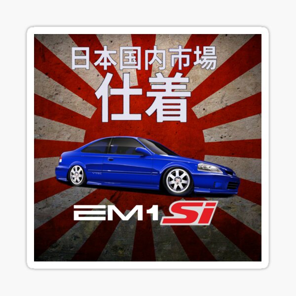"JDM LIVERY EM1 SI DESIGN" Sticker for Sale by jdmlivery | Redbubble
