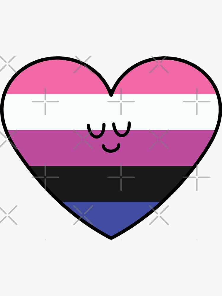 Gender Fluid Pride Flag Heart Sticker For Sale By Maura41 Redbubble