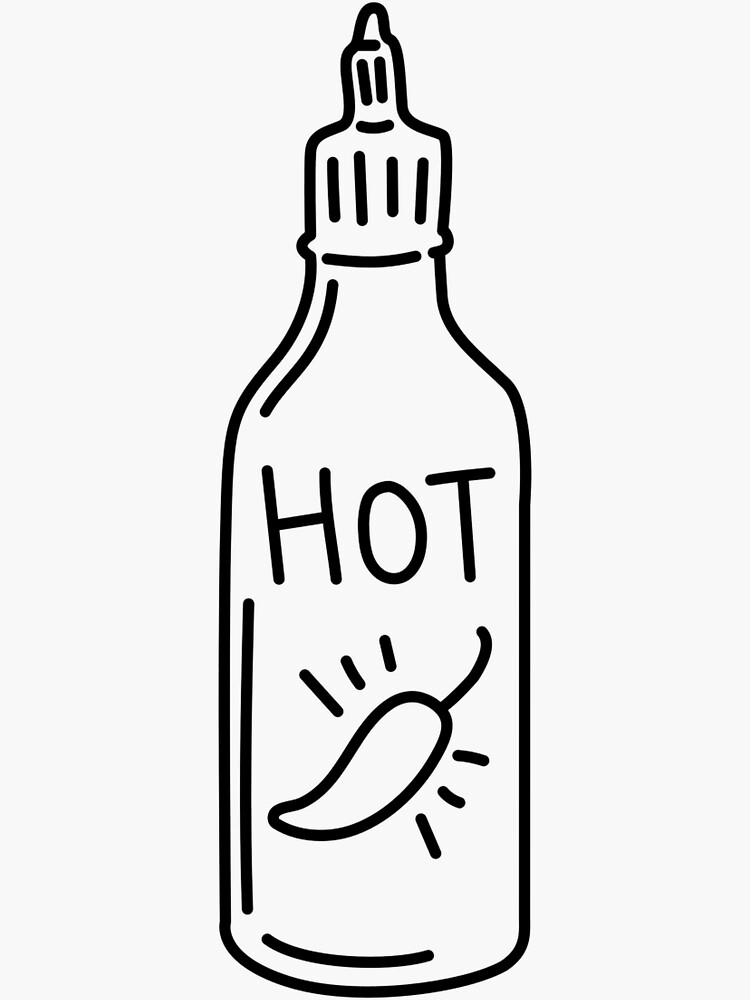 "Hot Sauce " Sticker for Sale by KizaroArt | Redbubble