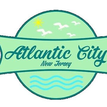 "Atlantic City" Sticker for Sale by teresaholliday | Redbubble