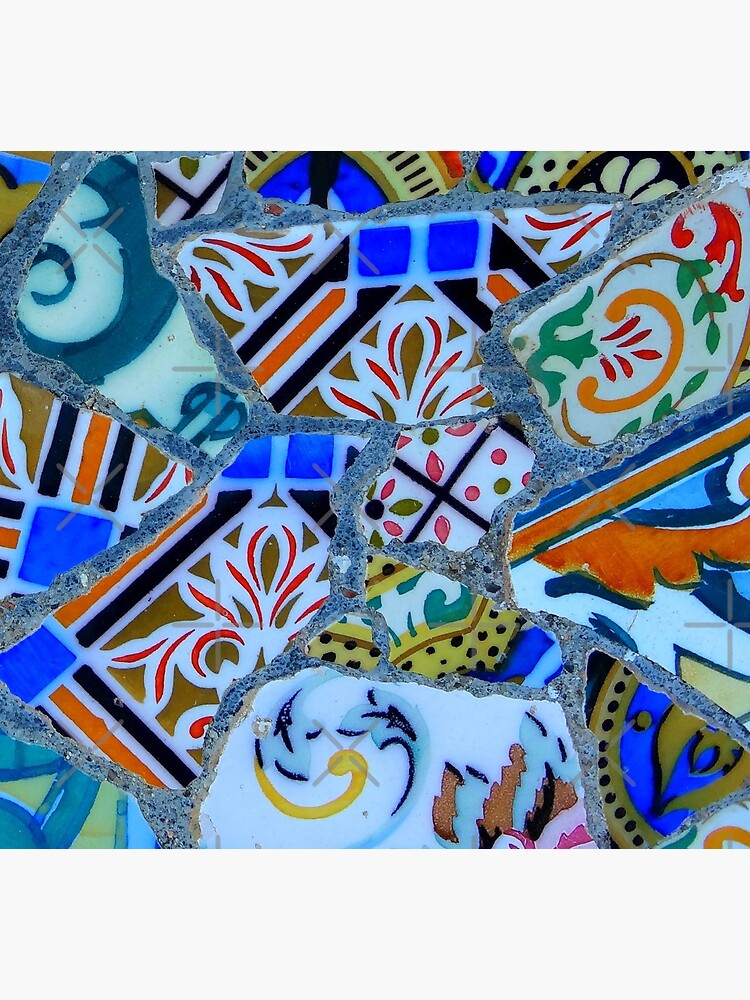 "Gaudi Tile Work" Art Print for Sale by davieboywales | Redbubble