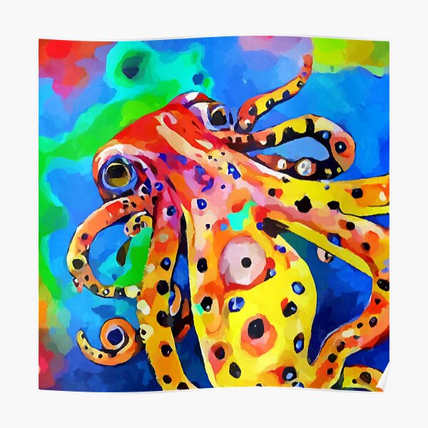 "Blue-ringed Octopus" Poster for Sale by ChrisButler | Redbubble