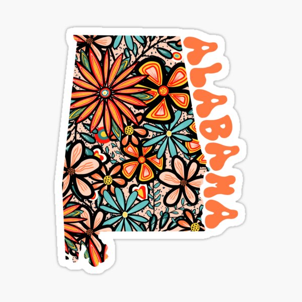 "Alabama State Design | Artist Designed Illustration Featuring Alabama ...