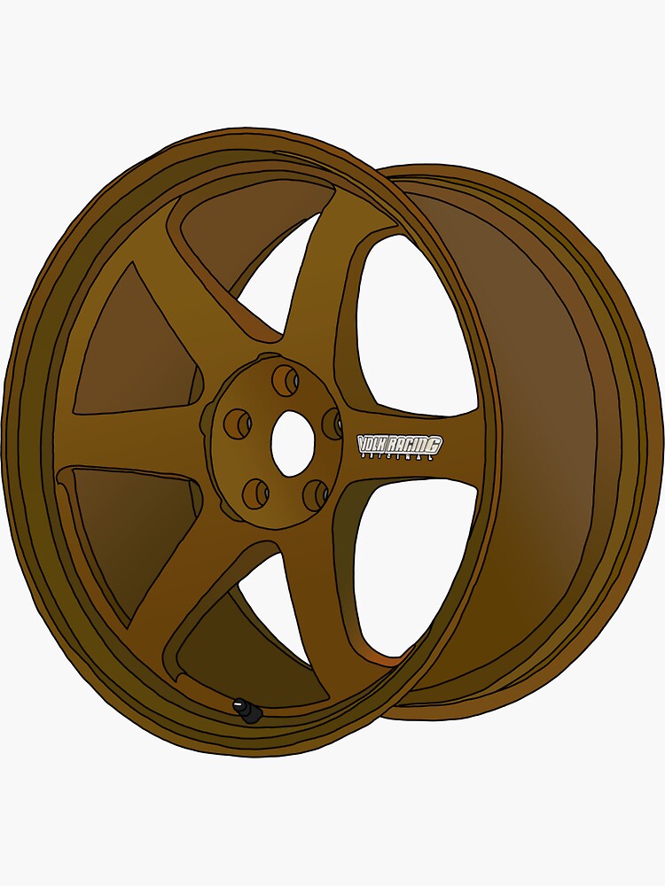 "TE37 - Bronze" Sticker for Sale by ArtMechanic | Redbubble