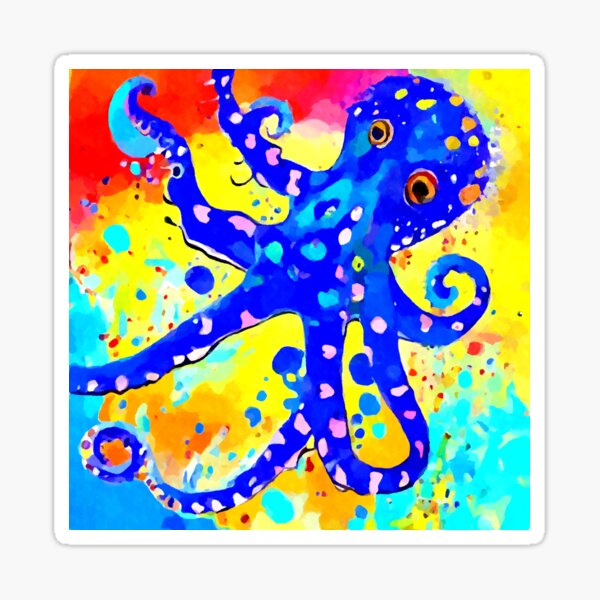 "Blue-ringed Octopus 3" Sticker for Sale by ChrisButler | Redbubble