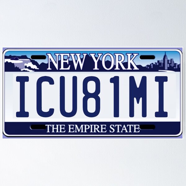 "30 Rock - Tracy Jordan License Plate - ICU81MI - Inscrutable!" Poster ...