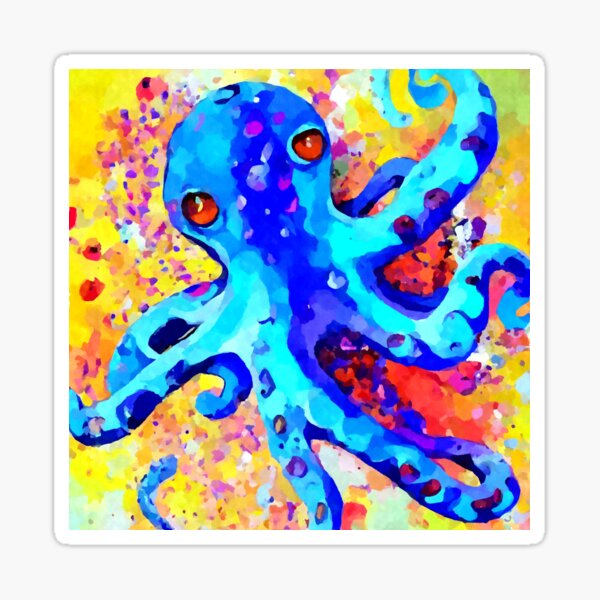 "Blue-ringed Octopus 5" Sticker for Sale by ChrisButler | Redbubble