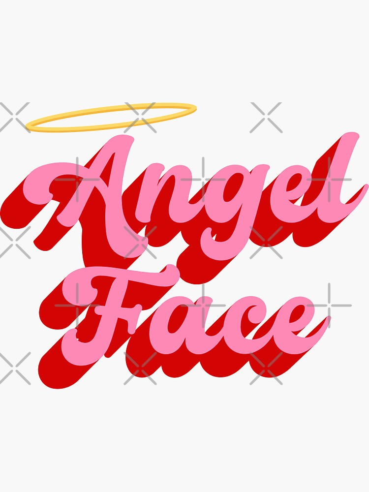 "AESTHETIC Y2K ANGEL FACE" Sticker for Sale by angellawng | Redbubble