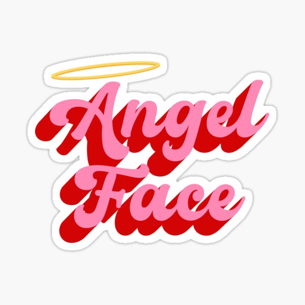 "AESTHETIC Y2K ANGEL FACE" Sticker for Sale by angellawng | Redbubble