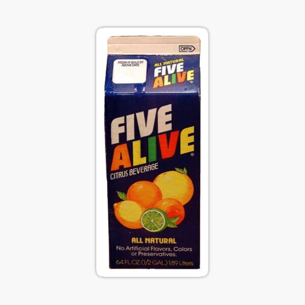 "Five Alive Drink" Sticker for Sale by abigailclairej | Redbubble