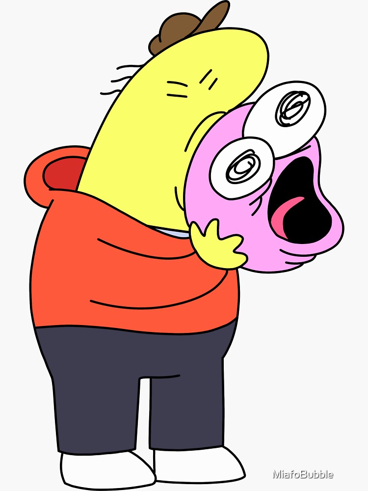 "Charlie eating Pim" Sticker for Sale by MiafoBubble | Redbubble