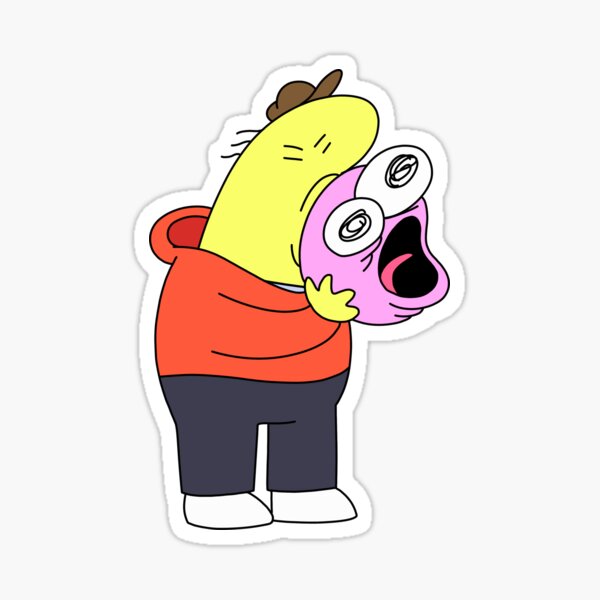 "Charlie eating Pim" Sticker for Sale by MiafoBubble | Redbubble