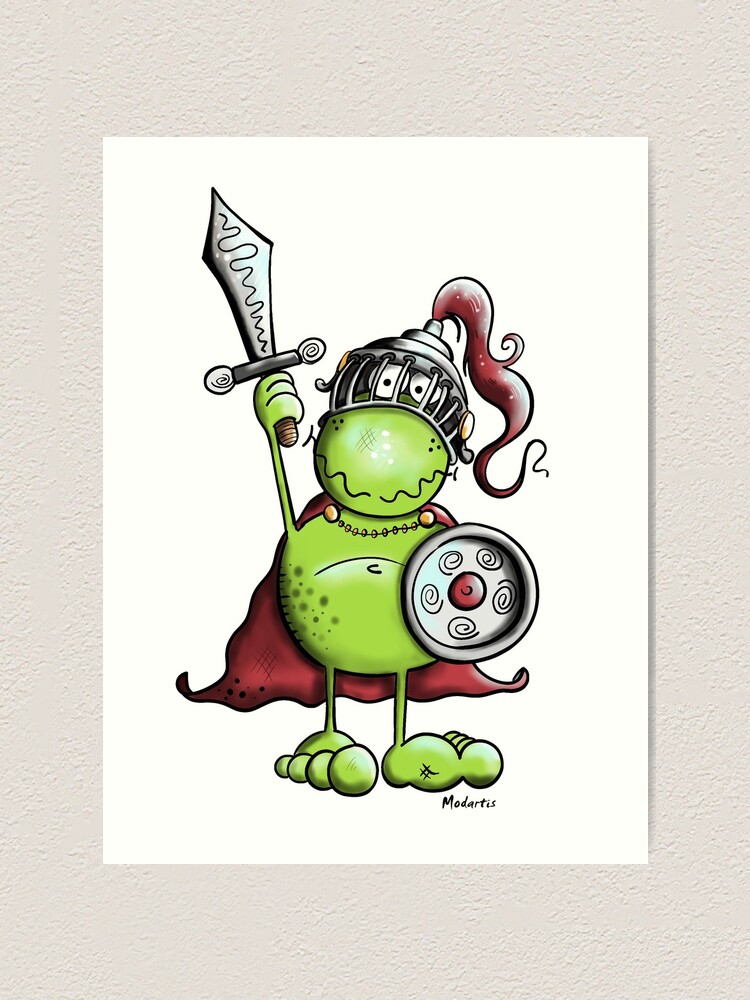 "Little Frog Knight - Kids - Knights - Funny - Gift" Art Print for Sale ...