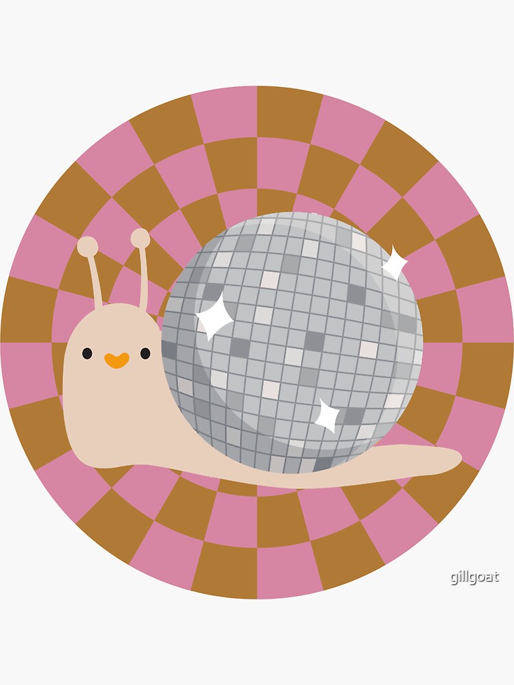 "DISCO SNAIL" Sticker for Sale by gillgoat | Redbubble