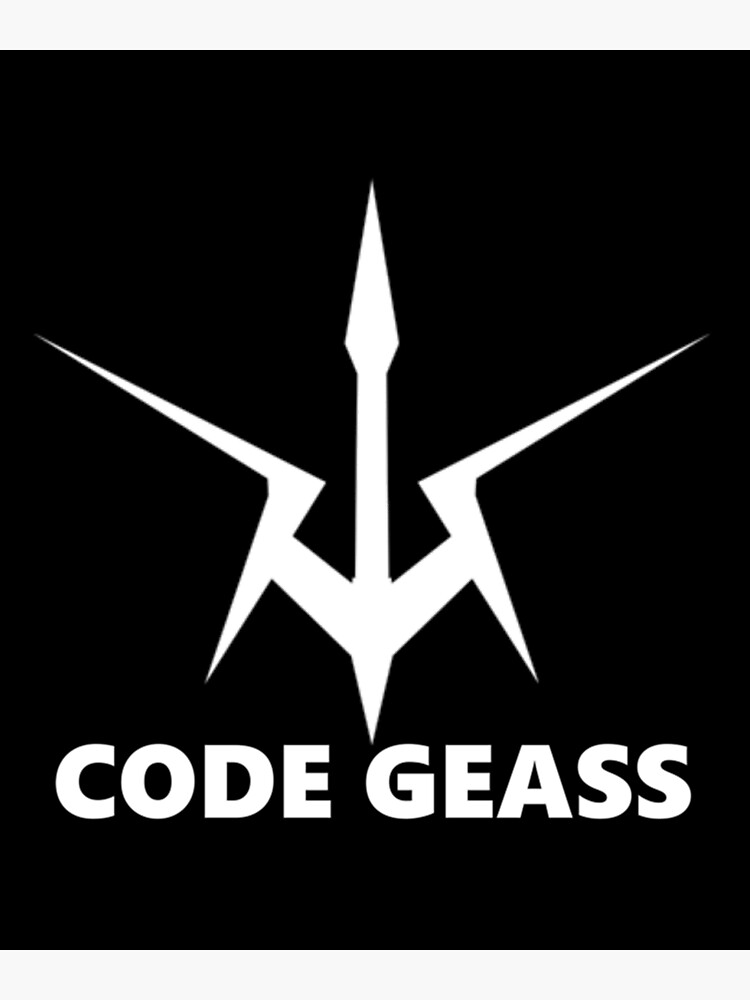 Code Geass Logo Poster For Sale By Alizomeyer Redbubble