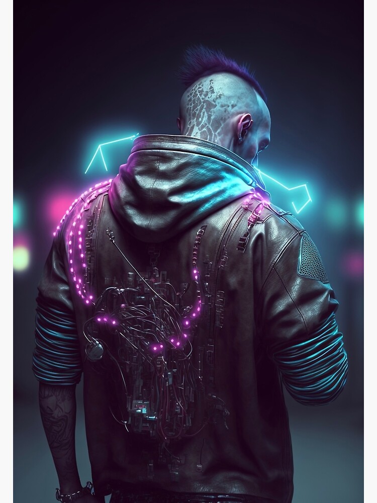 "Cyberpunk Netrunner" Poster for Sale by AICreateWorlds | Redbubble