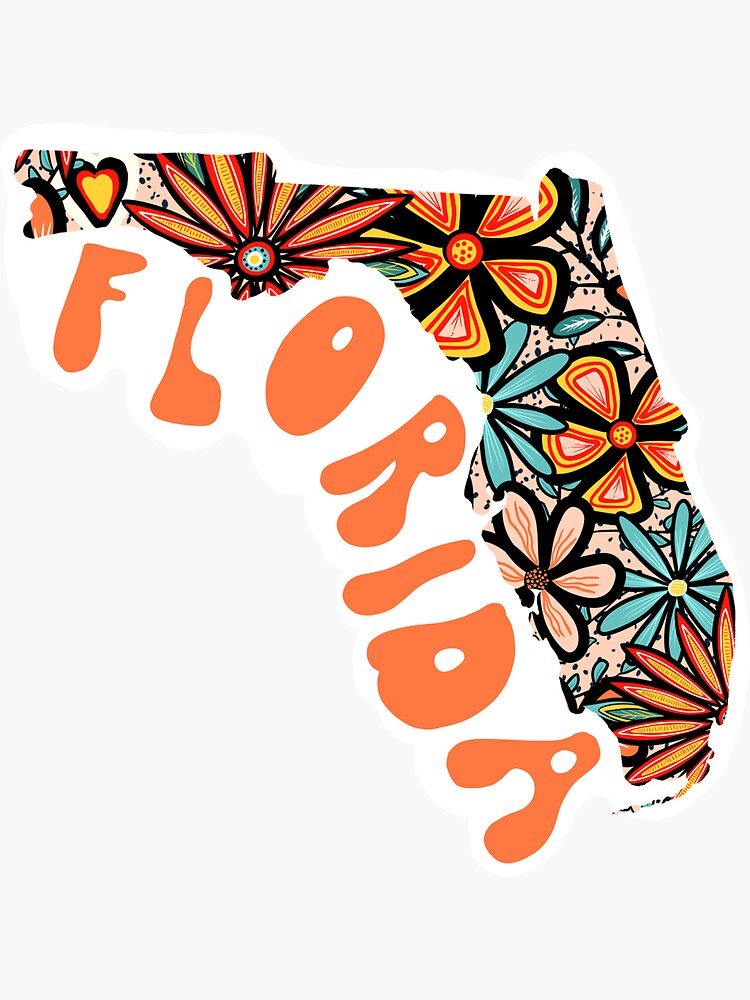 "Florida State Design | Artist Designed Illustration Featuring Florida ...