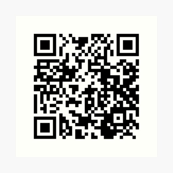"Rick Astley Never Gonna Give You Up Rickroll Youtube QR Code" Art ...