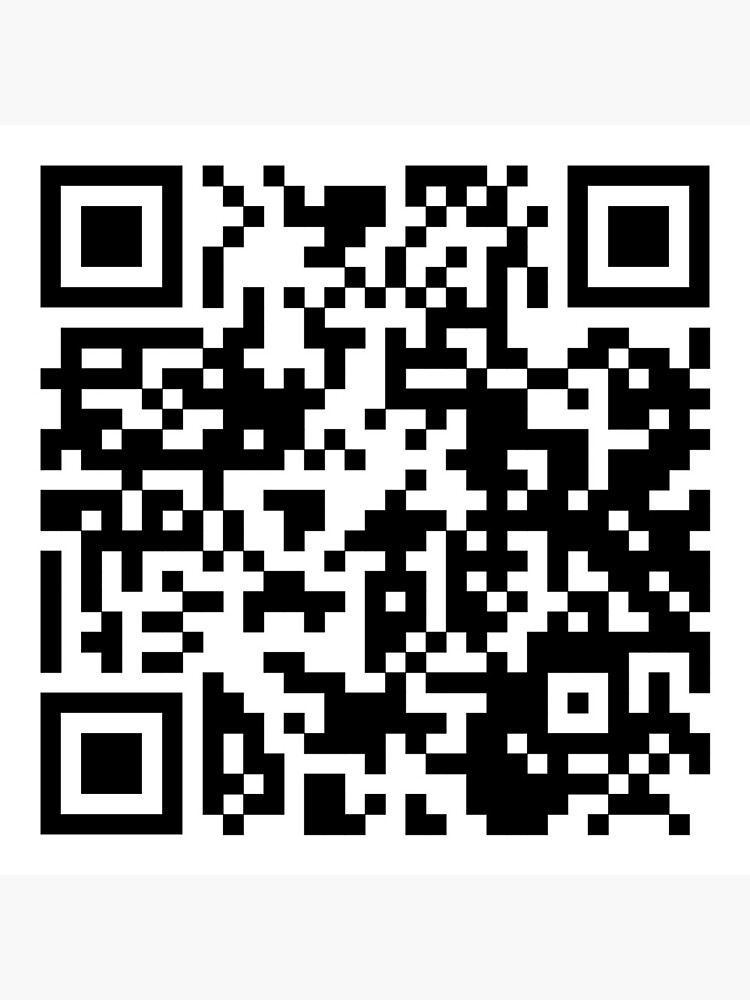 "Rick Astley Never Gonna Give You Up Rickroll Youtube QR Code" Art ...