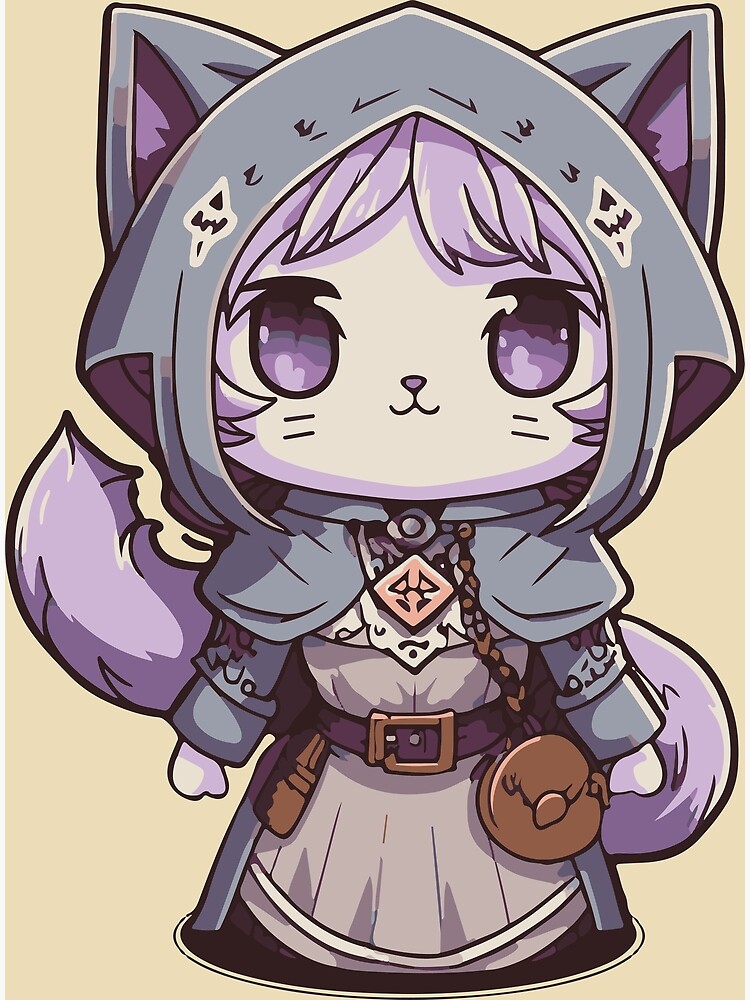 "Dungeons and Dragons Cleric Cat Chibi" Poster for Sale by fantasy-cats ...
