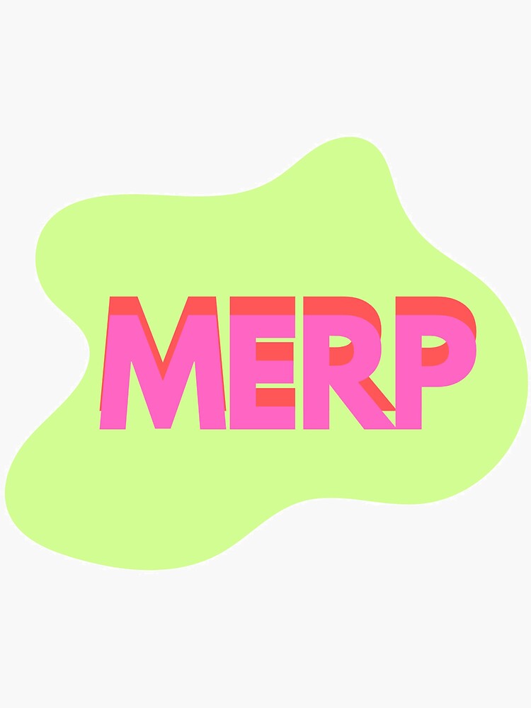 "MERP Green" Sticker for Sale by SMP-ahcd | Redbubble