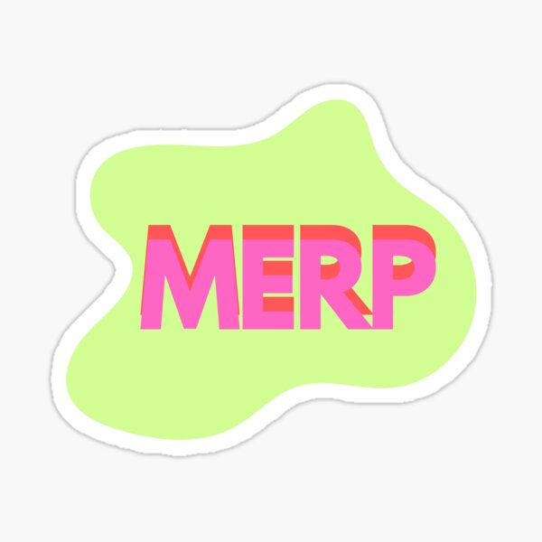 "MERP Green" Sticker for Sale by SMP-ahcd | Redbubble
