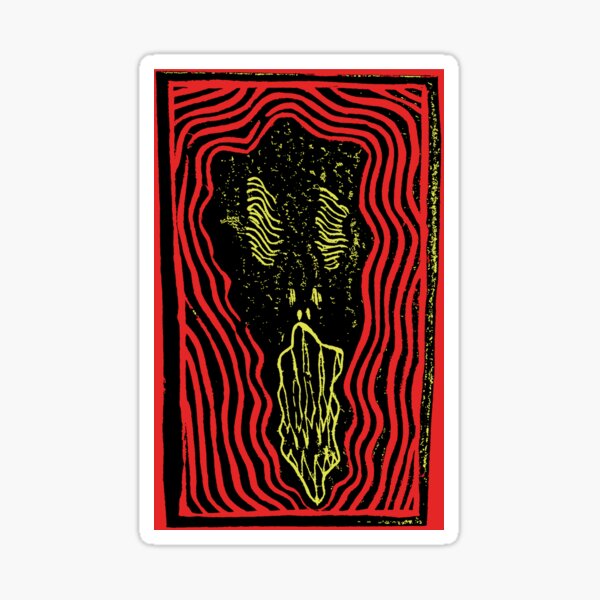 "Warped Horror Face - Horror Portrait" Sticker for Sale by ArtByBatsy ...