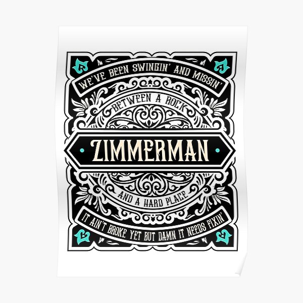 "Bailey Zimmerman Logo" Poster for Sale by LynneRileys | Redbubble