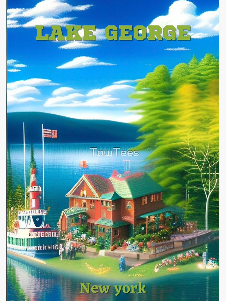 "Lake George New York" Sticker for Sale by TowTees | Redbubble