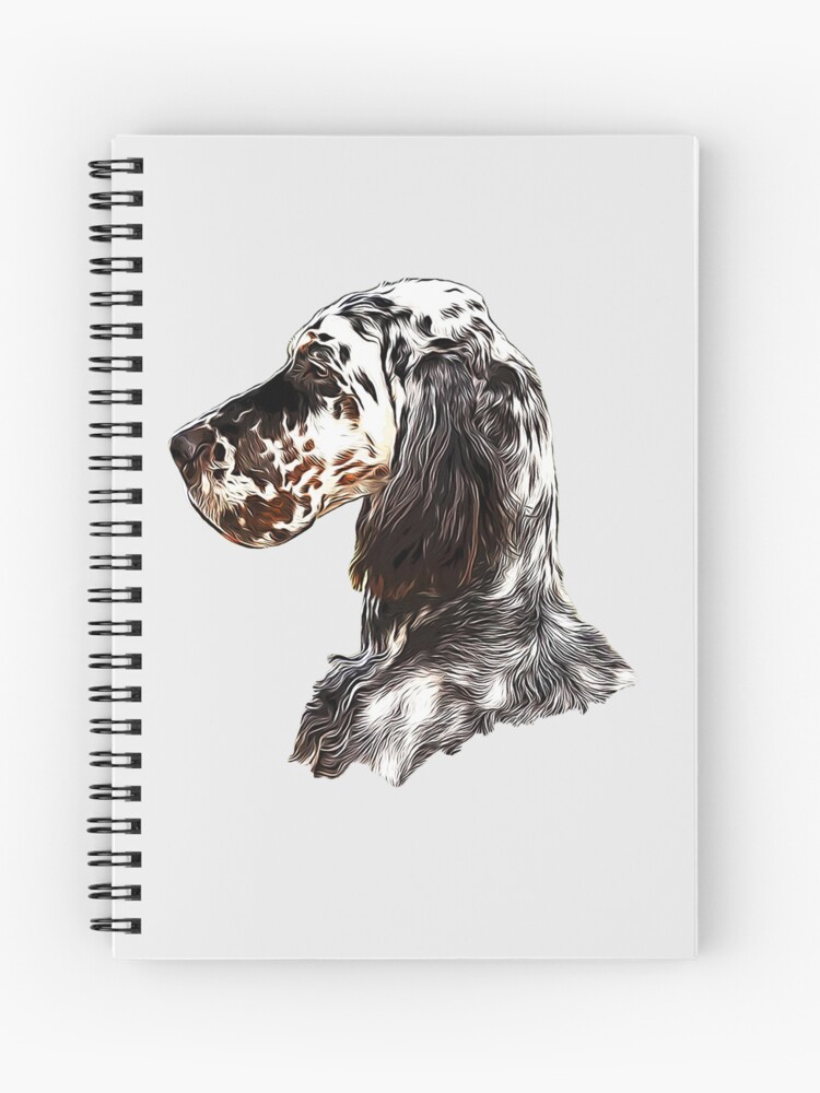 "English Setter" Spiral Notebook for Sale by ElegantCat | Redbubble
