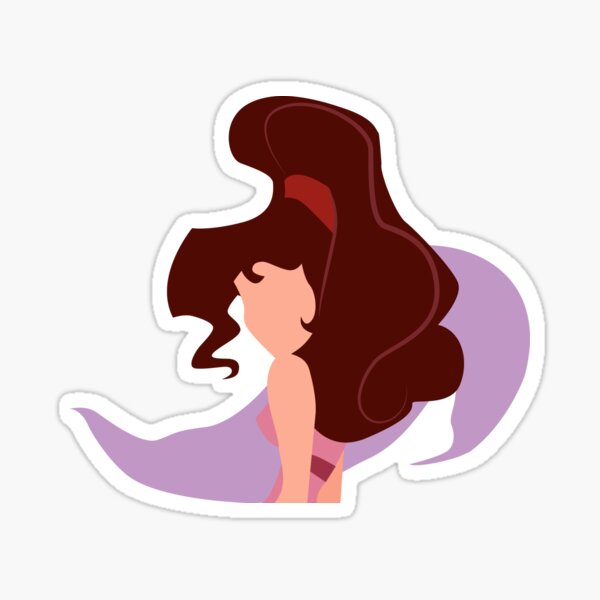 "Megara Hercules Minimal" Sticker for Sale by BigDayPascal | Redbubble