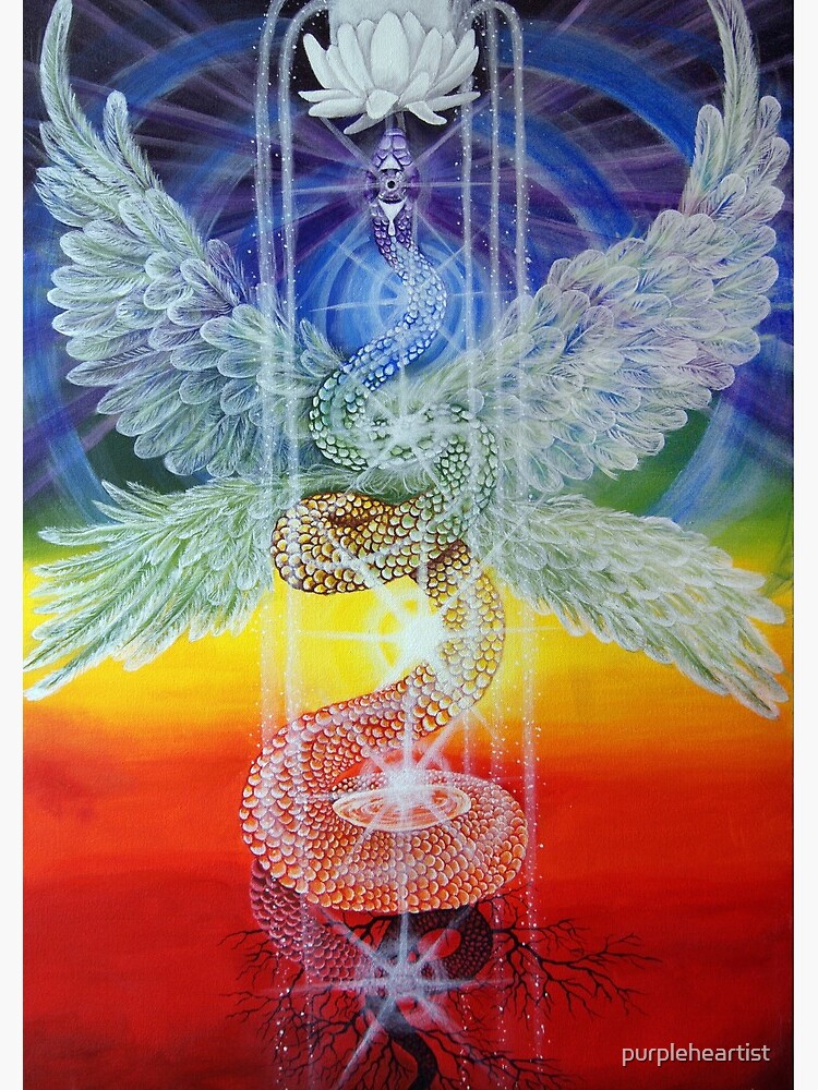 "Kundalini Rising" Spiral Notebook for Sale by purpleheartist | Redbubble