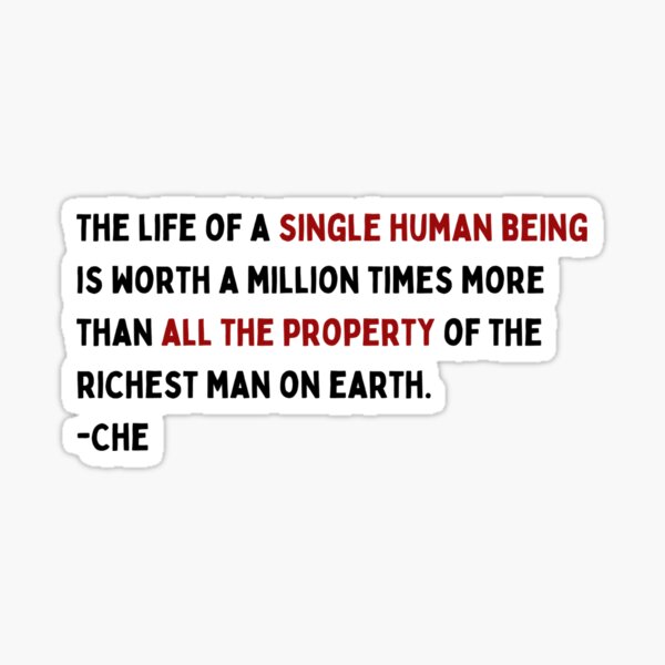 "Che Quote" Sticker for Sale by BluebellPainter | Redbubble