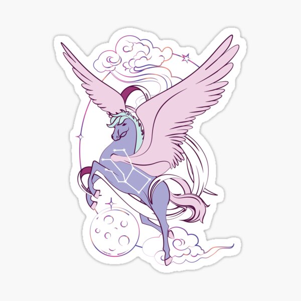 "Pegasus" Sticker for Sale by shop-stupella | Redbubble