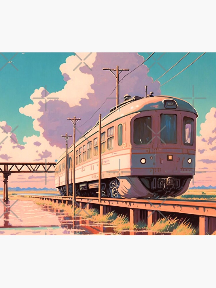 Retro Anime Style Old Japanese Train Mouse Pad sold by Pashto Dniren ...