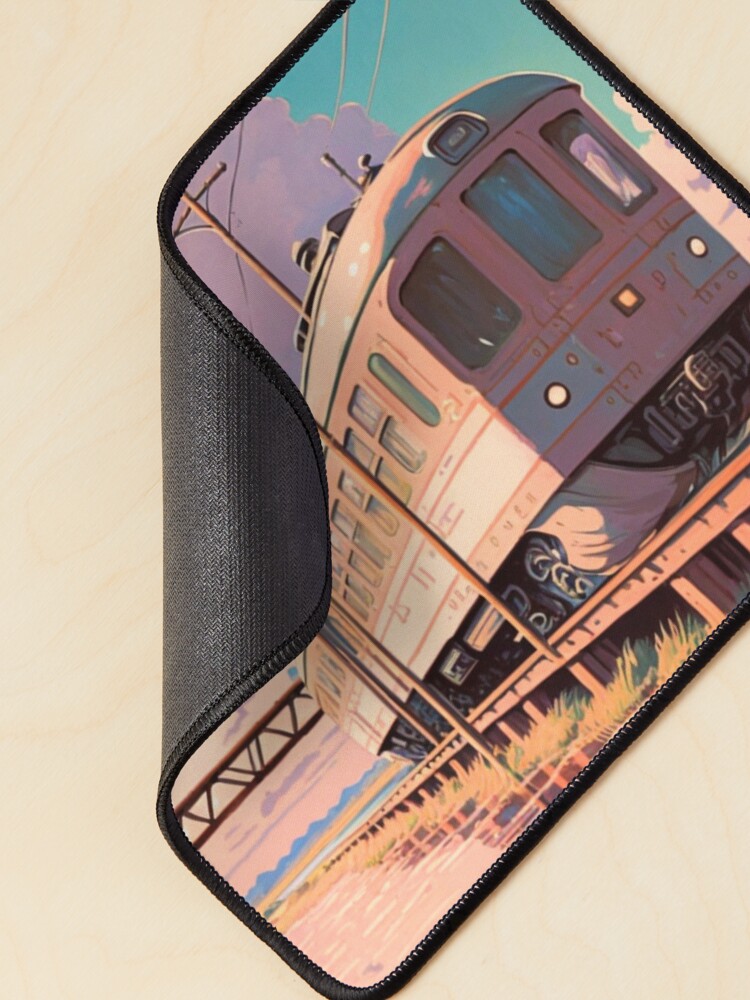 Retro Anime Style Old Japanese Train Mouse Pad sold by Pashto Dniren ...